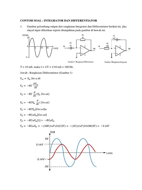 contoh soal integrator differentiator pdf