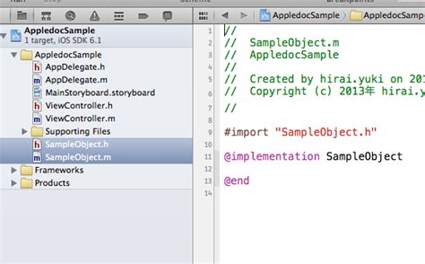 ソースコードからapple標準スタイルのapiドキュメントを生成するappledocの書き方 developersio