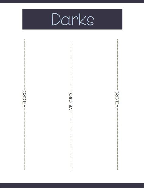 Sorting Laundry Lights And Darks Life Skills Task Etsy