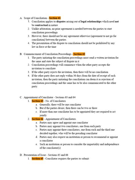 Conciliation Process Overview And Guidelines Pdf Settlement