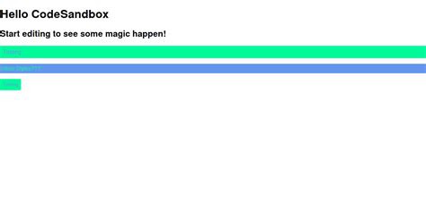 Simple Props Codesandbox