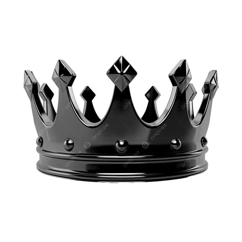High Resolution Black Crown Png For Design Projects