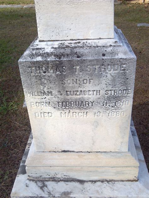 Thomas T Strode 1810 1880 Find A Grave Memorial