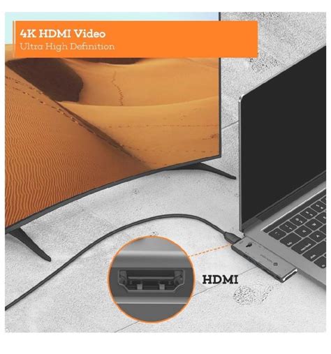 Novoo Usb C Hub In Usb C To Hdmi Dual Type C Adapter With Hdmi K Adapter Usb Ports