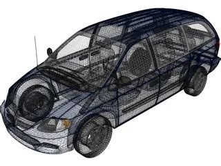 Dodge Grand Caravan 3d Model 2004 3d Cad Browser