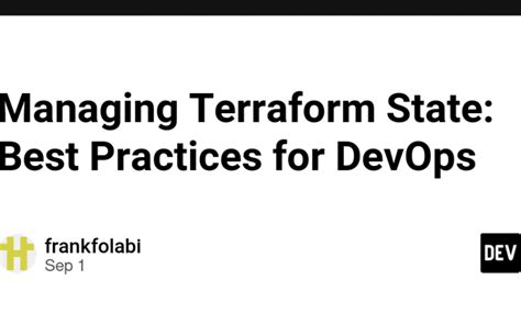 مدیریت terraform state بهترین روش‌ها برای devops
