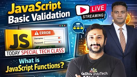 🚨 Live Javascript Basic Validation Tutorial Functions In Java Script