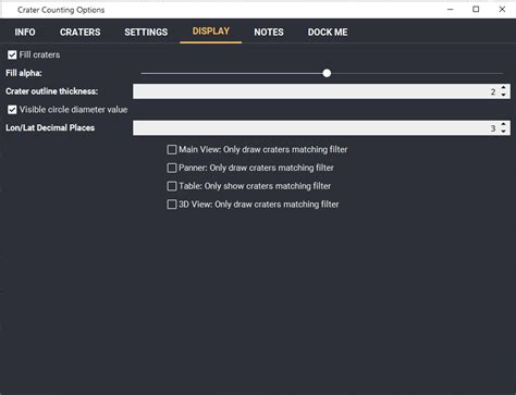 Crater Counting Layer Jmars Java Mission Planning And Analysis For Remote Sensing