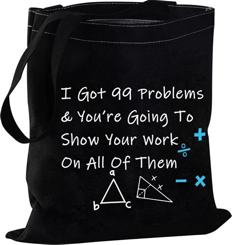 Math Teacher T Canvas Teacher Bag Math Science Geeky T Math