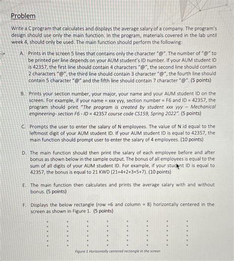 solved problem write a c program that calculates and