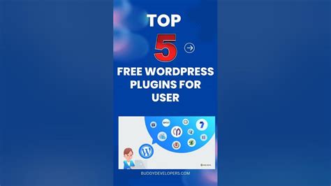 top 5 free wordpress plugins for user website wordpresswebsite wordpressplugin tech youtube
