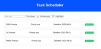Task Scheduler Using HTML CSS And JS GeeksforGeeks