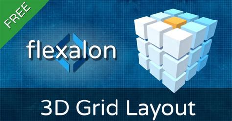 flexalon 3d grid layout free documentation