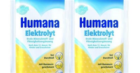 Humana Elektrolyt banane de la 1 an folie cu 2 plicuri * 6,25 g ...