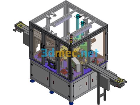 Shrapnel Automatic Assembly Testing Equipment 3d Model Exported