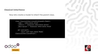 What Is Model Inheritance In Odoo ERP PPT