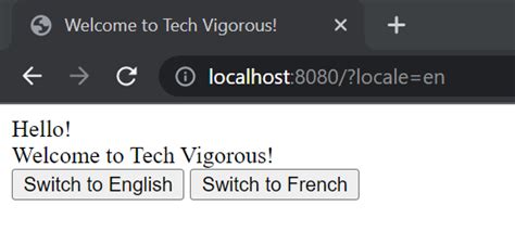 Spring Webmvc Internationalization I18n With Example Tech Vigorous