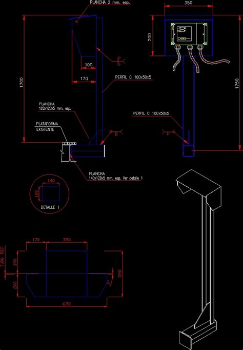 Sensor Mounting DWG Block For AutoCAD Designs CAD