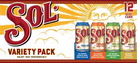 Sol Imported Mexican Beer Cans Variety Pack 12 Ct 12 Oz Kroger