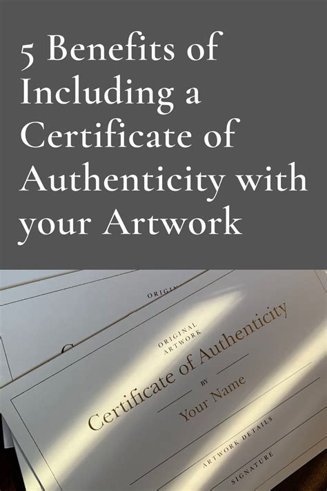 Why Include A Certificate Of Authenticity With Your Artwork