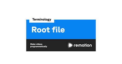 Root File Remotion Make Videos Programmatically