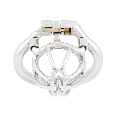 Male Chastity Device With Removable Pa Puncture Hinged Ring Small Cock