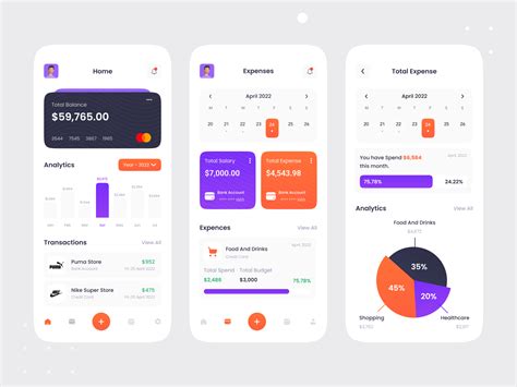 Expense Tracker Mobile App Ui Design By Devignedge Design Agency On Dribbble