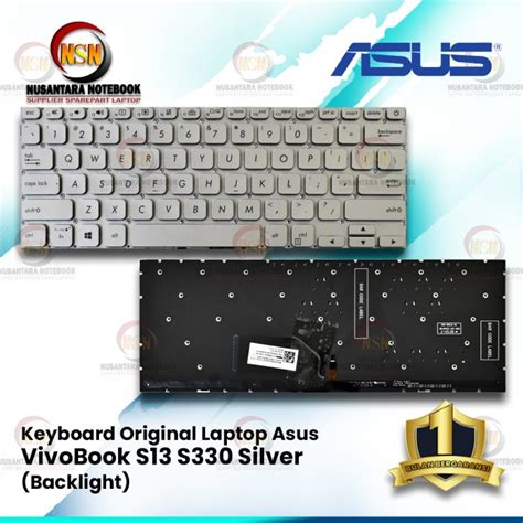 Jual Keyboard Original Asus Vivobook S S Silver Backlight Shopee Indonesia