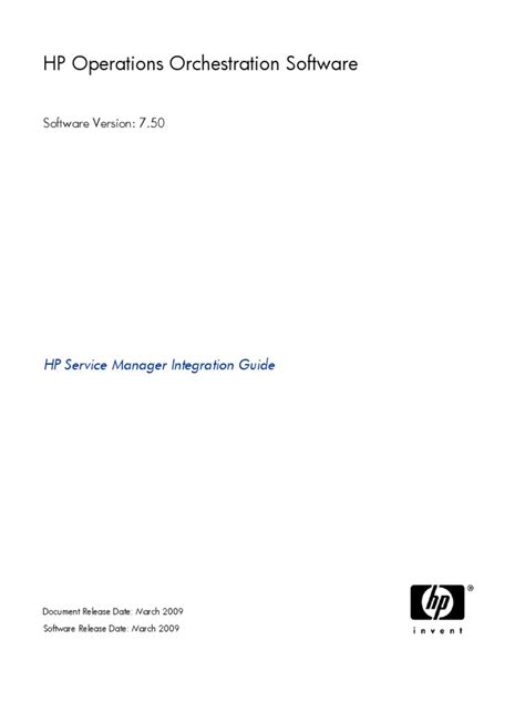 Hp Service Manager Integration Pdf Directory Computing Hewlett Packard