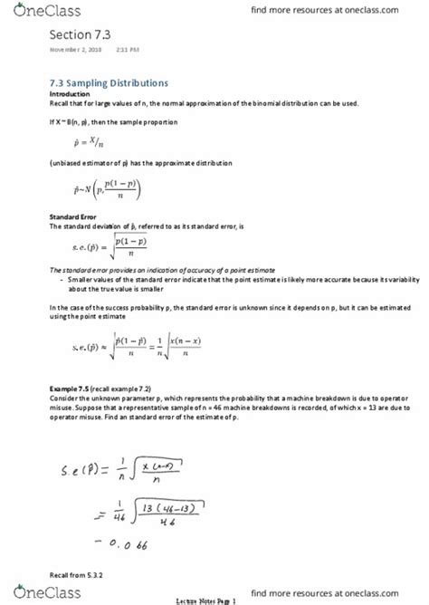 Statistical Sciences 2141a B Lecture Notes Fall 2018 Lecture 23 Central Limit Theorem Bias