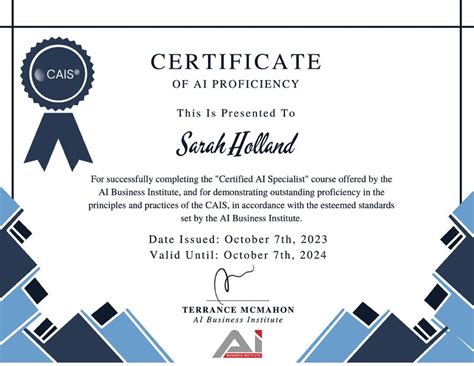 Sarah Holland on LinkedIn: I am deeply honored to have received this prestigious certificate. I ...