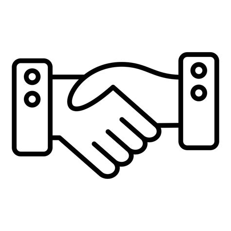 Handshake Icon Style 12879358 Vector Art At Vecteezy