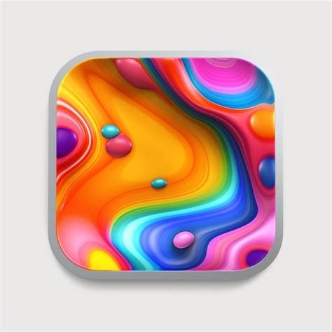 Premium Ai Image A Close Up Of A Colorful Abstract Design On A White Background Generative Ai