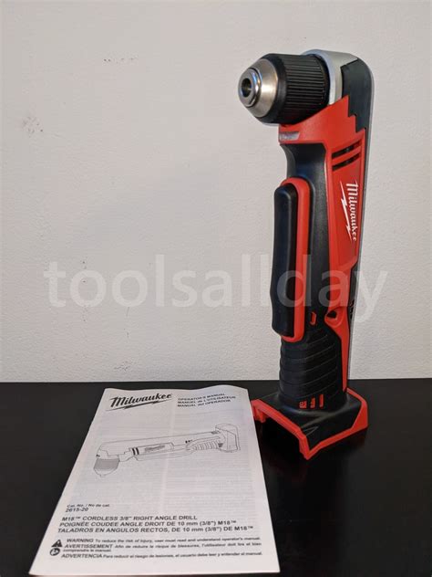 Variable Speed Milwaukee M18 18v Cordless Right Angle Drill