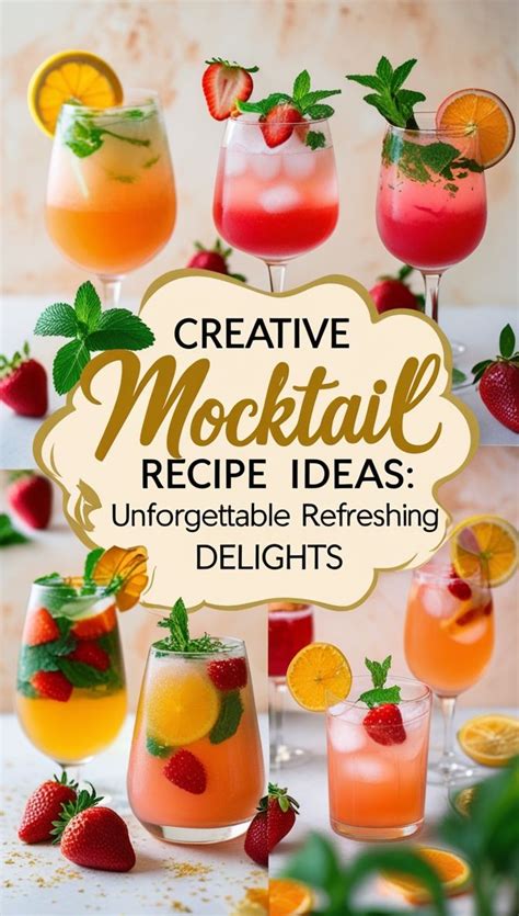 Creative Mocktail Recipe Ideas Unforgettable Refreshing Delights