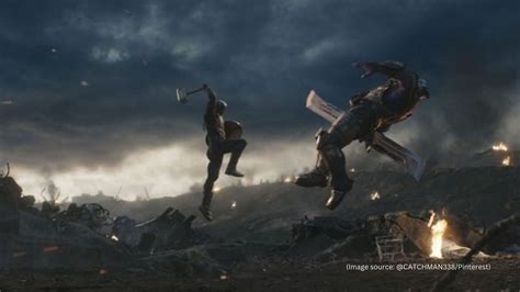 Captain America Vs Thanos Iconic Fight Scene From ‘avengers Endgame