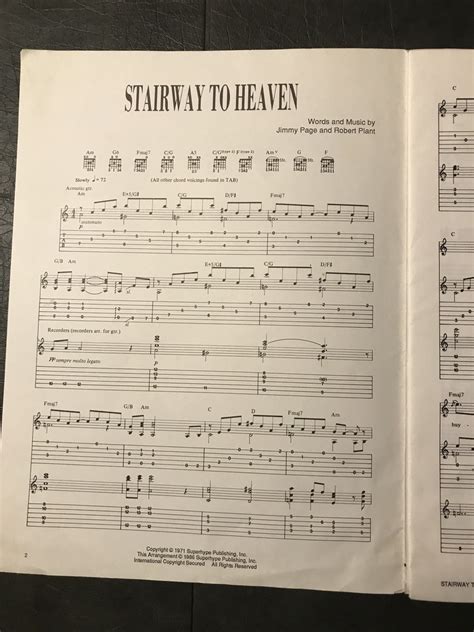 Guitar Tabs Stairway To Heaven Ultimate Easy Guitar Play Along Led