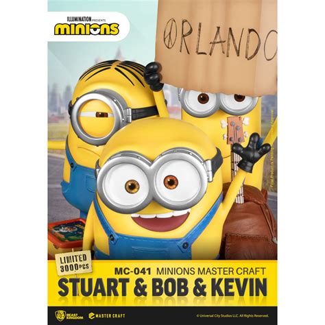 Minions Stuart Bob And Kevin Mc 041 Master Craft Statue