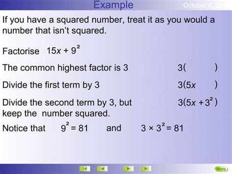 Factorising Ppt
