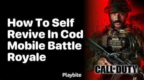 How To Self Revive In Cod Mobile Battle Royale Playbite