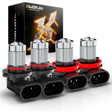 4x Combo 9005h11 Led Headlight Conversion Kit High Low Beam Bulbs 6000k White