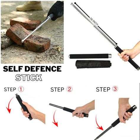 Self Defense Stick Or Hand Pointer Extendable Telescopic Retractable P