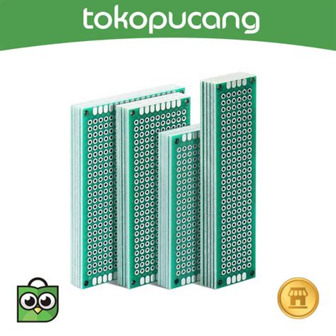 Jual Pcb Lubang Dot Matrix Thru Hole Double Layer Pcb Lobang 5x7