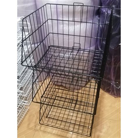 Stackable Wire Basket Chip Rack Display Multipurpose Stackable