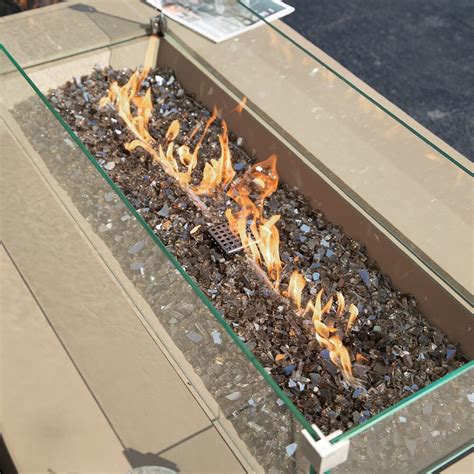 Elementi Plus Rectangular Fire Pit Flame Guard Glass Wayfair