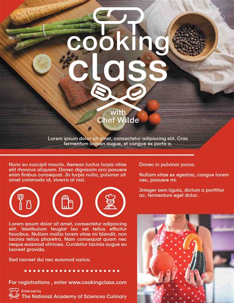 Cooking Class Business Flyers