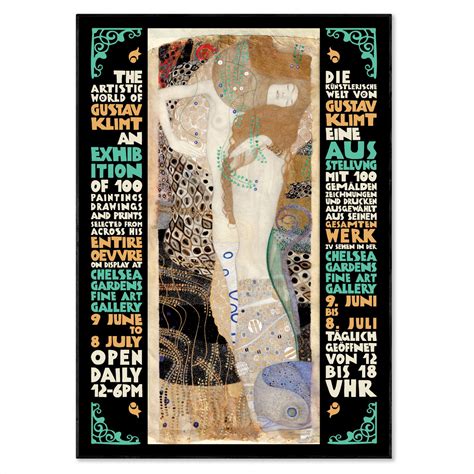Klimt Water Serpents 1 Kunstpostkarte Gustav Klimt Water Serpents Ii