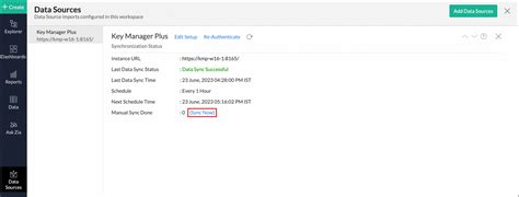 Key Manager Plus Integration Analytics Plus On Premise