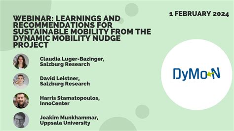 Learnings And Recommendations For Sustainable Mobility From The Dynamic
