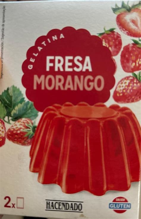 Желе клубника Fresa Morango Hacendado калорийность пищевая ценность